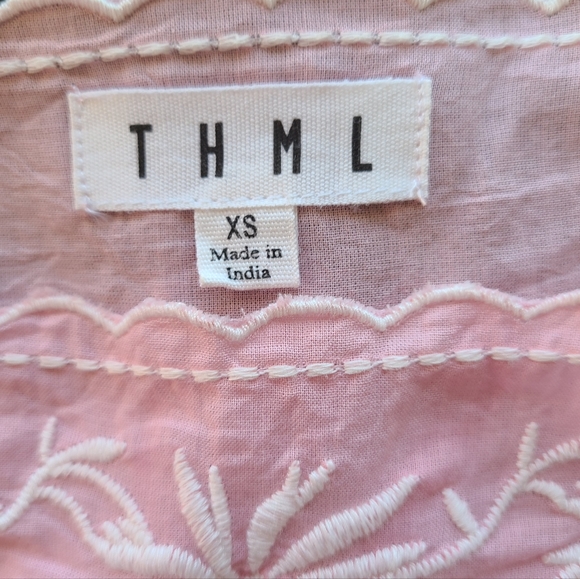 THML | Tops | 522 Thml Womans Elaina Top Size Xs Color Pink With White ...